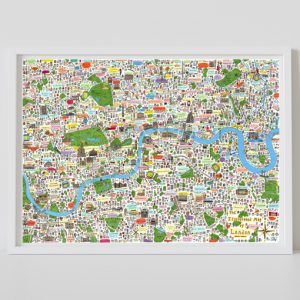 Colouring Map of London | House of Cally | Colour Your Own Map
