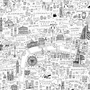 Colouring Map of London | House of Cally | Colour Your Own Map
